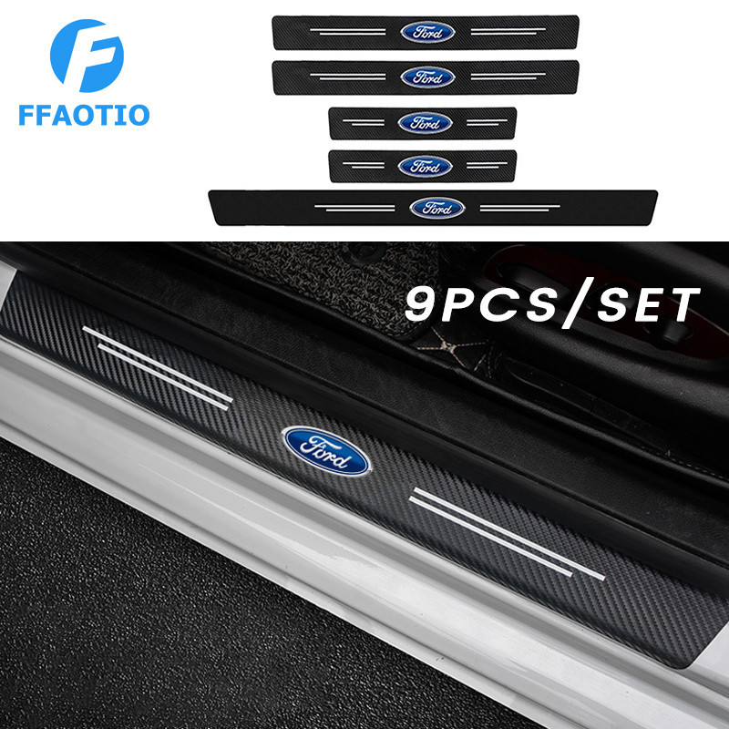 FFAOTIO Carbon Fiber Car Threshold Strip Car Trunk Sticker Car ...