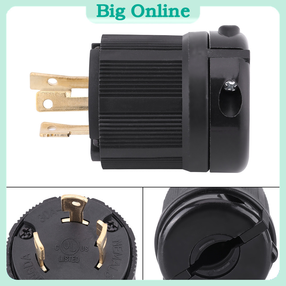 3 Wire Twist Lock Plug For Generator Electric Connector US Generator ...