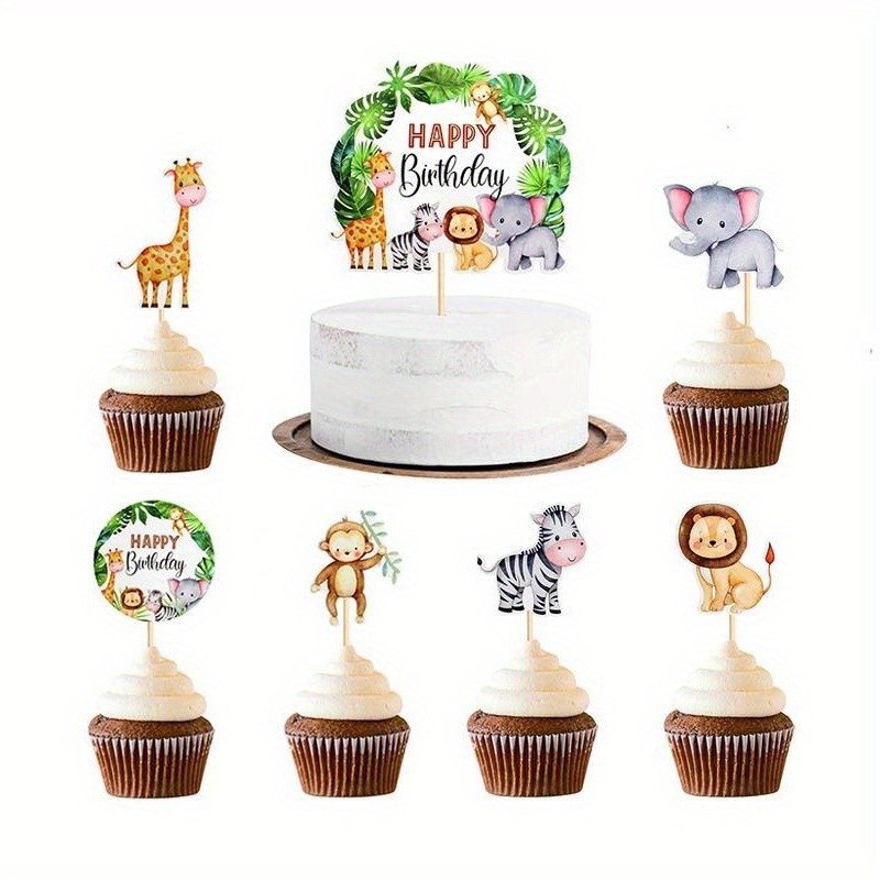 7Pcs,Wild One Happy Birthday Cupcake Toppers 1st Birthday Cake ... 7Pcs,Wild One Happy Birthday Cupcake Toppers 1st Birthday Cake ...