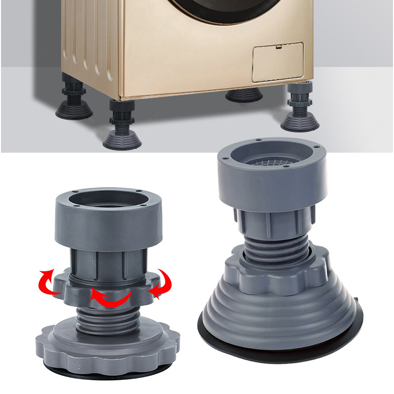 4pcs/Set Adjustable Washing Machine Foot Pads Non-Slip Height Support ...