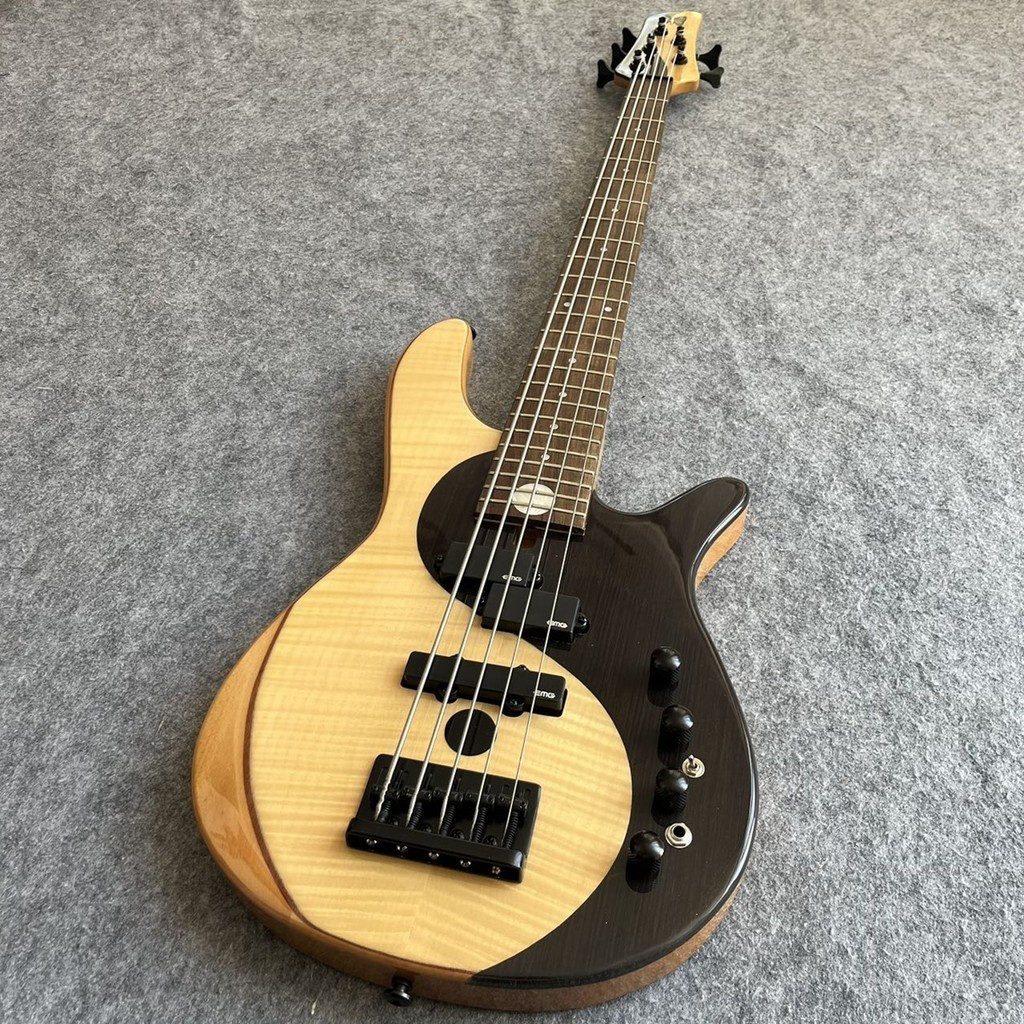 5-string Butterfly Electric Bass Split Style, Yin Yang Face Body, Alder ...