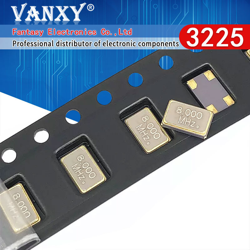 10PCS 3225 Passive SMD Quartz Resonator Crystal Oscillator Metal SMD 4pin 8MHZ 10MHZ 12MHZ 16MHZ ...