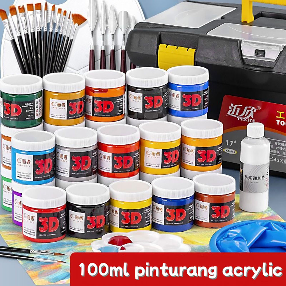 Acrylic Paint Set Painting Textile Nail Fabric Glass Oil Painting Art ...