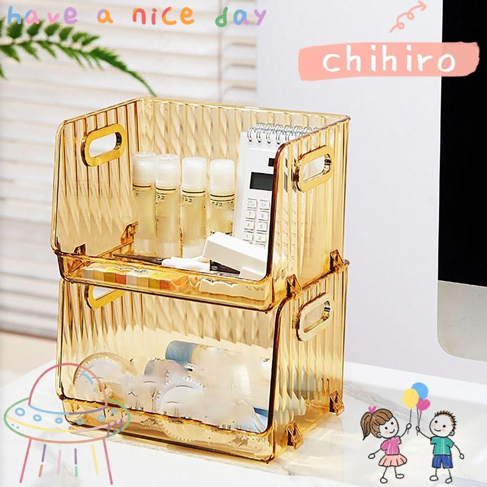 CHIHIRO1 Storage Box, Strong Bearing Force Stackable Makeup Organizer ...