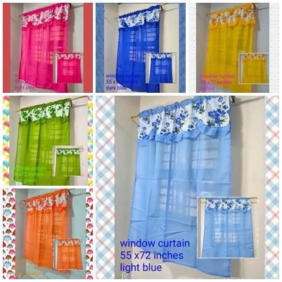 window curtain fabric tapal designs with overlap 6ft height 1.5m width ...