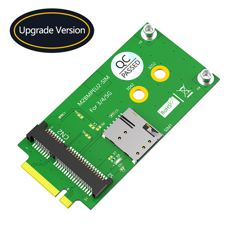 NEW M2 NGFF B Key Interface to Mini PCI Express Adapter Riser with SIM Slot for 3G/4G/5G Module ...
