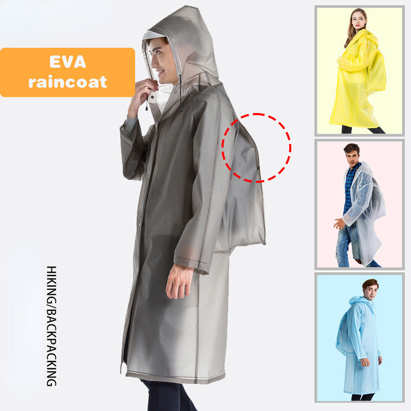 Eva Raincoat Backpack Fashion motorcycle Hooded Waterproof Outdoor ...