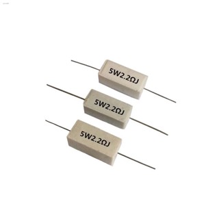 (10) 5W2R2J ceramic cement resistance 2.2 ohm accuracy 5% 5W full range ...