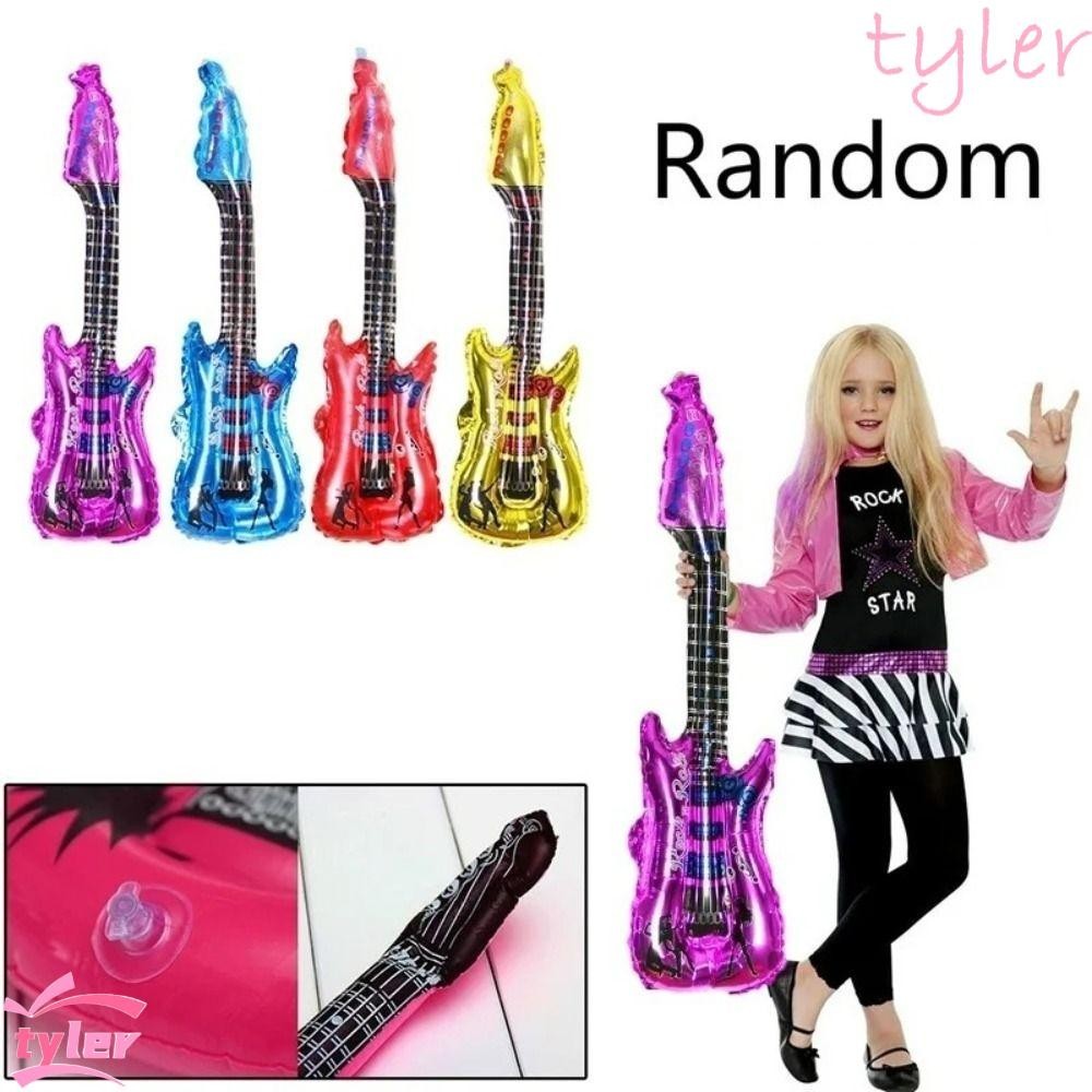 TYLER1 Cartoon Guitar Balloons, Inflatable Musical Instrument Guitar ...