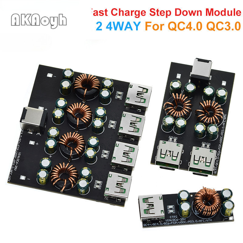 QC4.0 QC3.0 1 2 4 Way USB Type-C Mobile Phone Quick Charge Adapter 6 ...