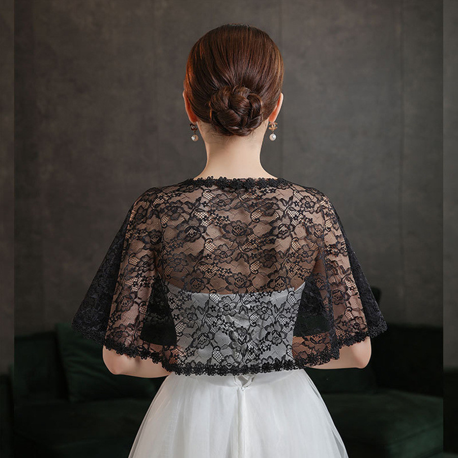 lace cape coat Female cape shoulder with a small cape summer hundred ...