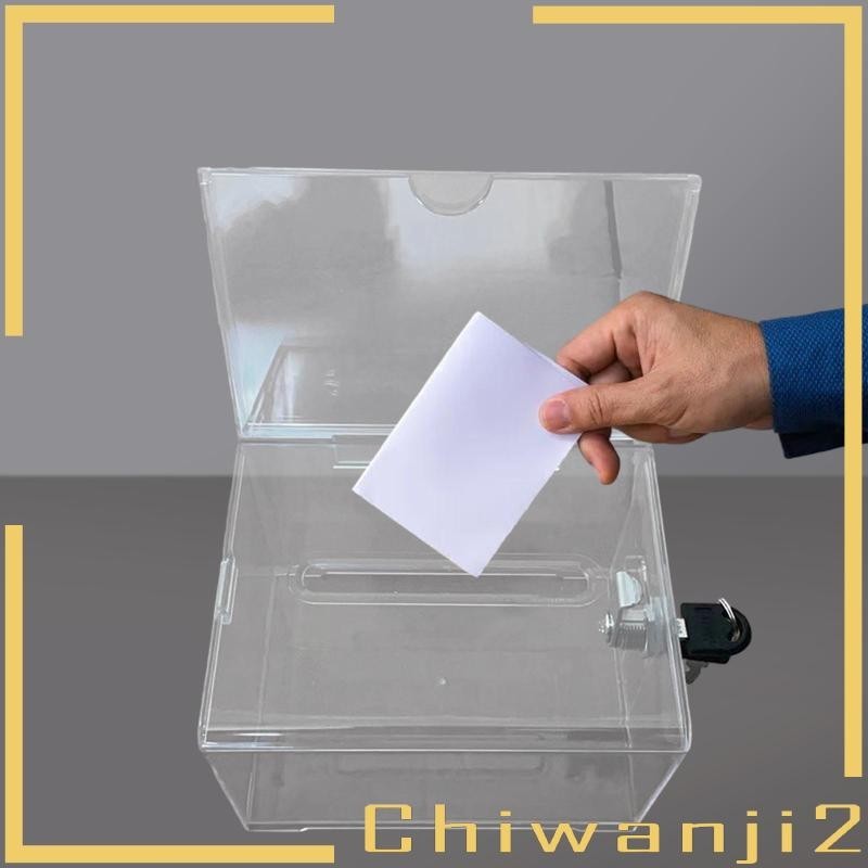 [Chiwanji2] Acrylic Donation Box, Clear Donation Box, Raffle Ticket Box ...