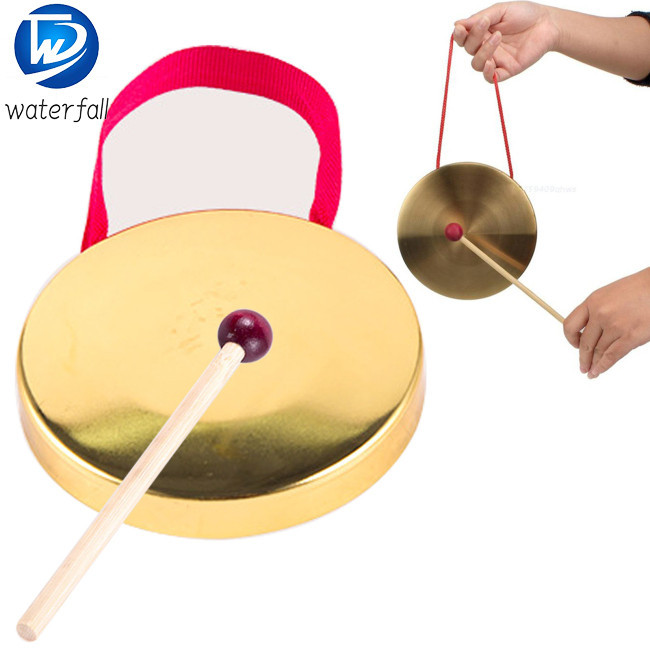 Megasale!! Hand Gong With Wooden Stick Copper Gongs Children Toy ...