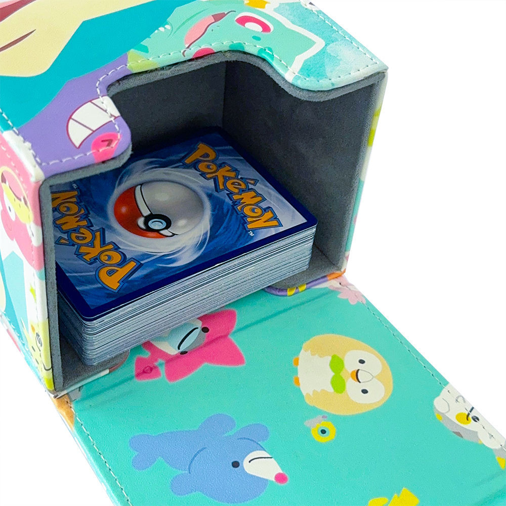 Pokémon Card Box Elf Leather Card Case PTCG WS Magic Card DIY Tabletop ...