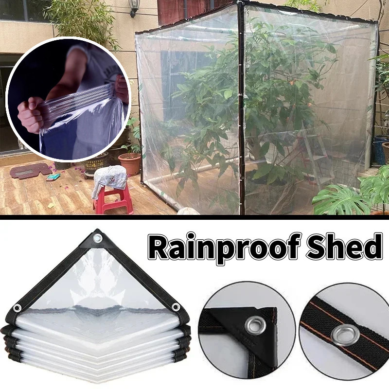 Transparent Rainproof Shed Cloth Waterproof Tarpaulin with ...