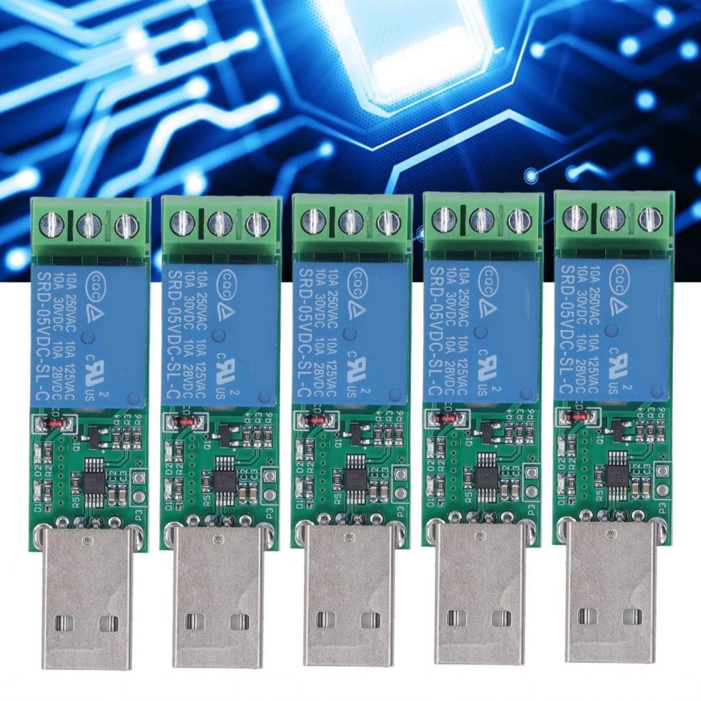 Iuxishop 5Pcs 1 Channel Relay Module Drive Free Board Plug Play PCB ...