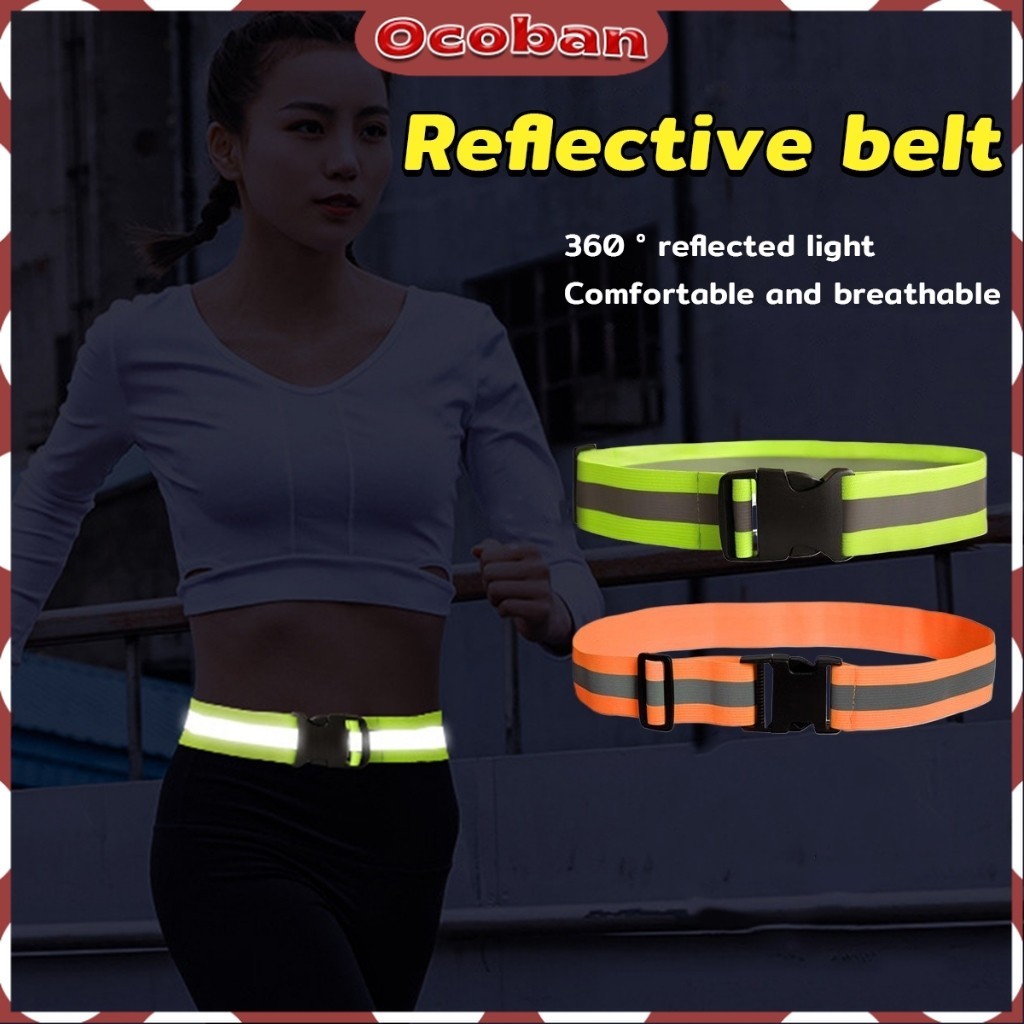 Ocoban Reflective Bands for Running Cycling Reflector Vest Garterized ...