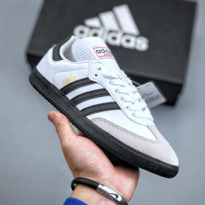 Adidas Original SambaO Classic Vintage Samba Board Shoes White | Shopee ...