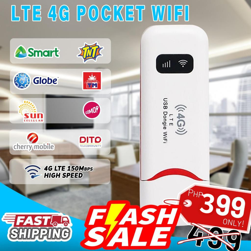 USB Mini Pocket WiFi Wireless 4G LTE WiFi Router Modem Universal SIM Card 150Mbps | Shopee ...
