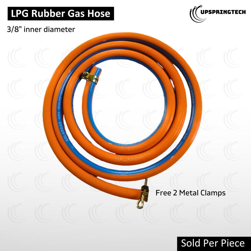 Heavy Duty LPG Rubber Gas Stove Hose 1.5M / 2M with 2 Free Clamps ...