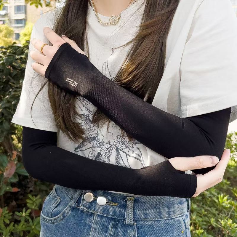 EX 1Pair Men Women Breathable Arm Sleeves Cover Protection Hand Cover ...