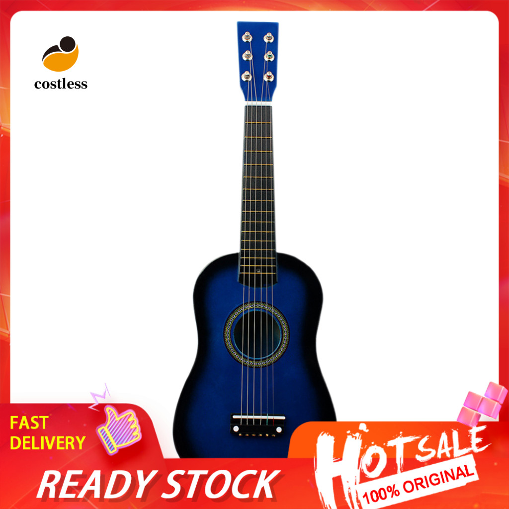 |COD| 23-Inch 6 Strings Children Guitar Smooth Edge Wood Educational ...