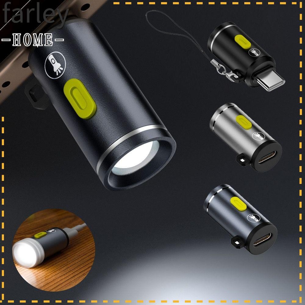 FARLEY Type-C Mini Flashlight, 230 High Lumens with Lanyard USB C ...