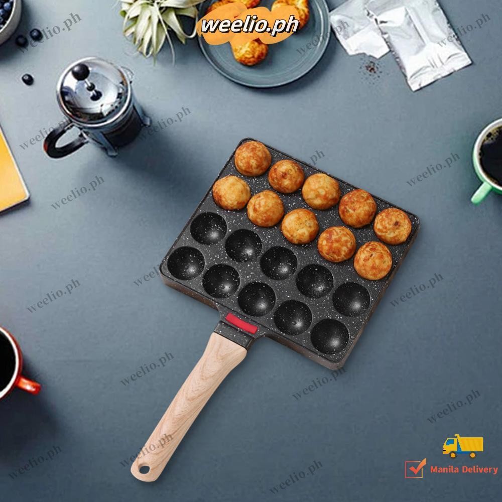 Nonstick Takoyaki Pan 20 Holes Cooking Grill Baking Pan Octopus Ball ...