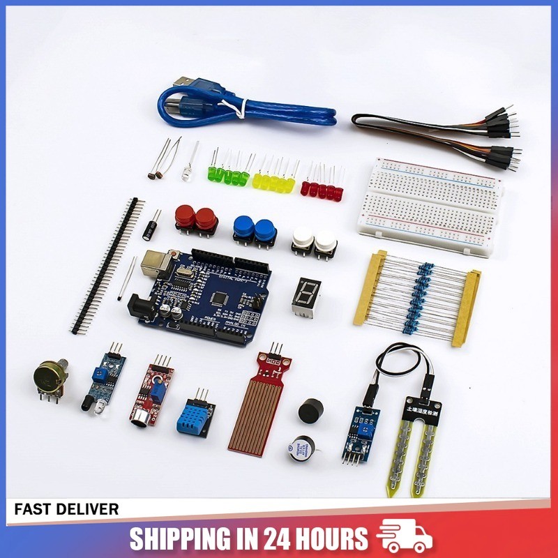 [Fast Shipping] Tutorial for Beginner Learning lorna Arduino Starter Kit for Arduino UNO R3 ...