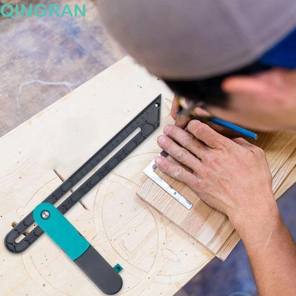 QINGRAN Woodworking Angle Ruler Protractor Tool Lock Angle Angular ...