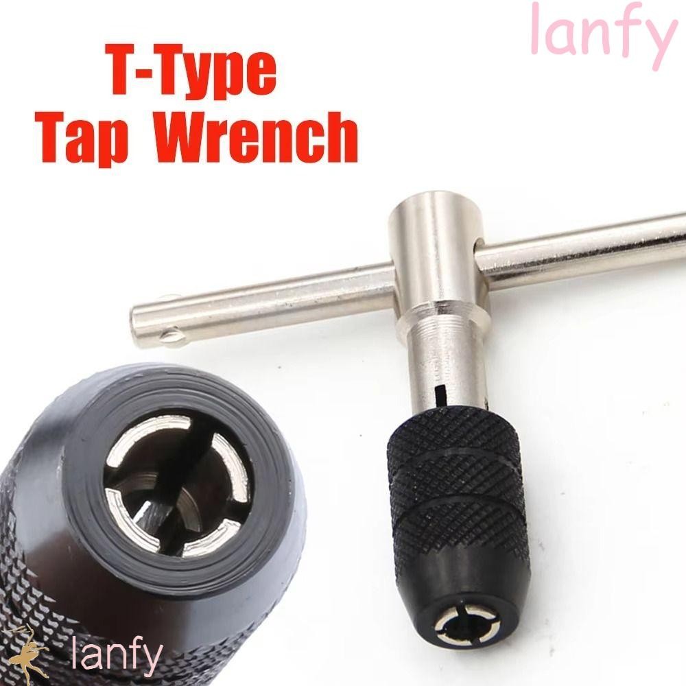 LANFY 6 PCS Wrench Drill Set, T-type M3-M8 Hand Tapping Tools ...