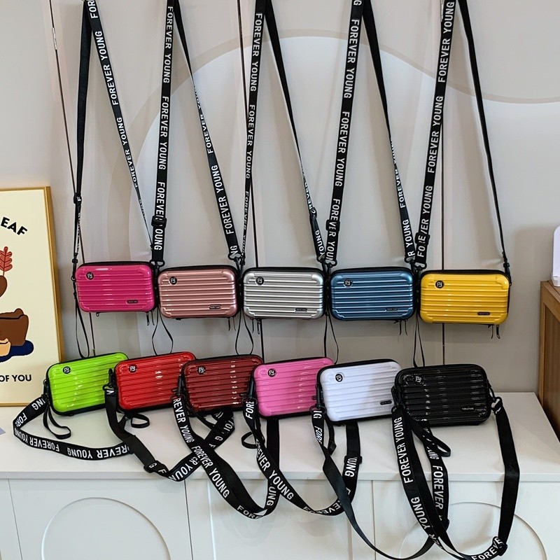 New2024Mini Luggage Small Bag Shoulder Personality Suitcase Hard Shell ...