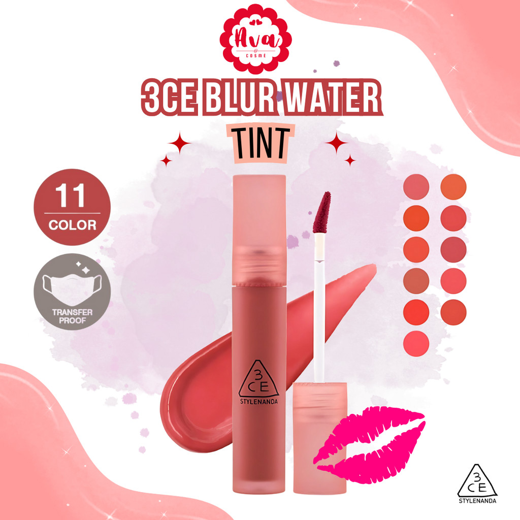 3CE BLUR WATER TINT 4.6G Liquid But The Body Set Is Velvet Soft Lasting. | Shopee Philippines