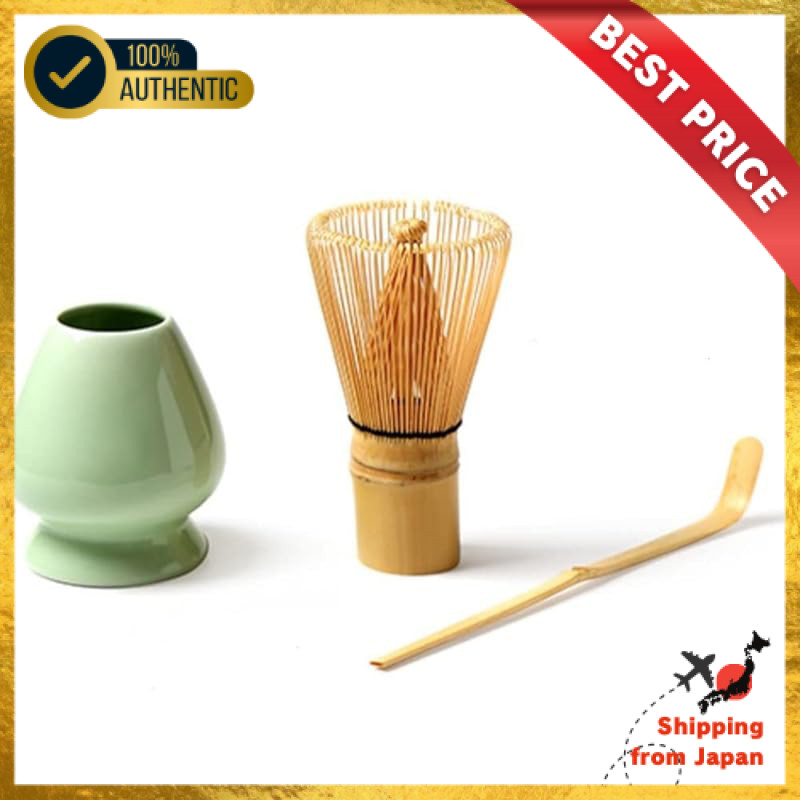 Traditional Bamboo Matcha Whisk Set - 100 Prong Chasen for Tea Ceremony ...
