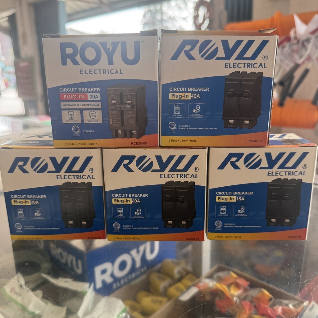 ROYU CIRCUIT SAFETY BREAKER PLUG IN(SCREW TYPE) | Shopee Philippines