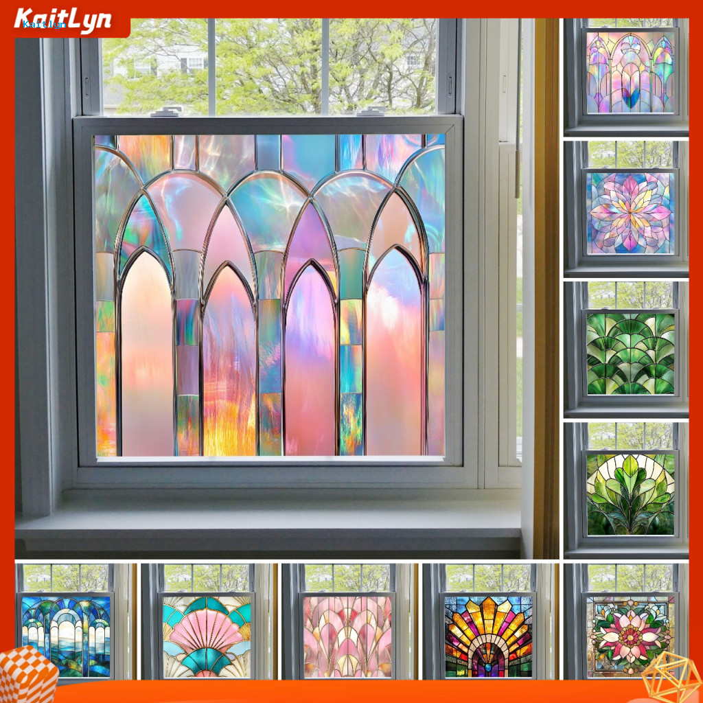 Easy Installation Window Film Removable Window Film Stained Glass ...