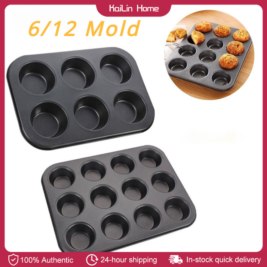 6/12 mold Nonstick 3Oz Muffin Pan Cupcake Molder Baking molder Muffin ...