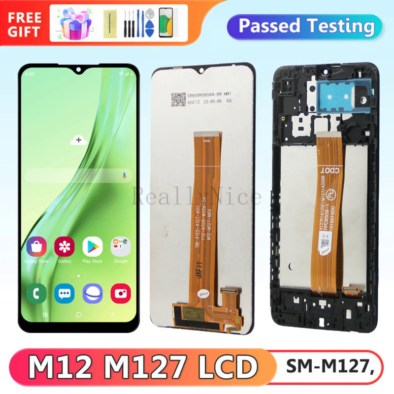 6.5'' M12 Display Screen Replacement, for Samsung Galaxy M12 M127 M127F ...