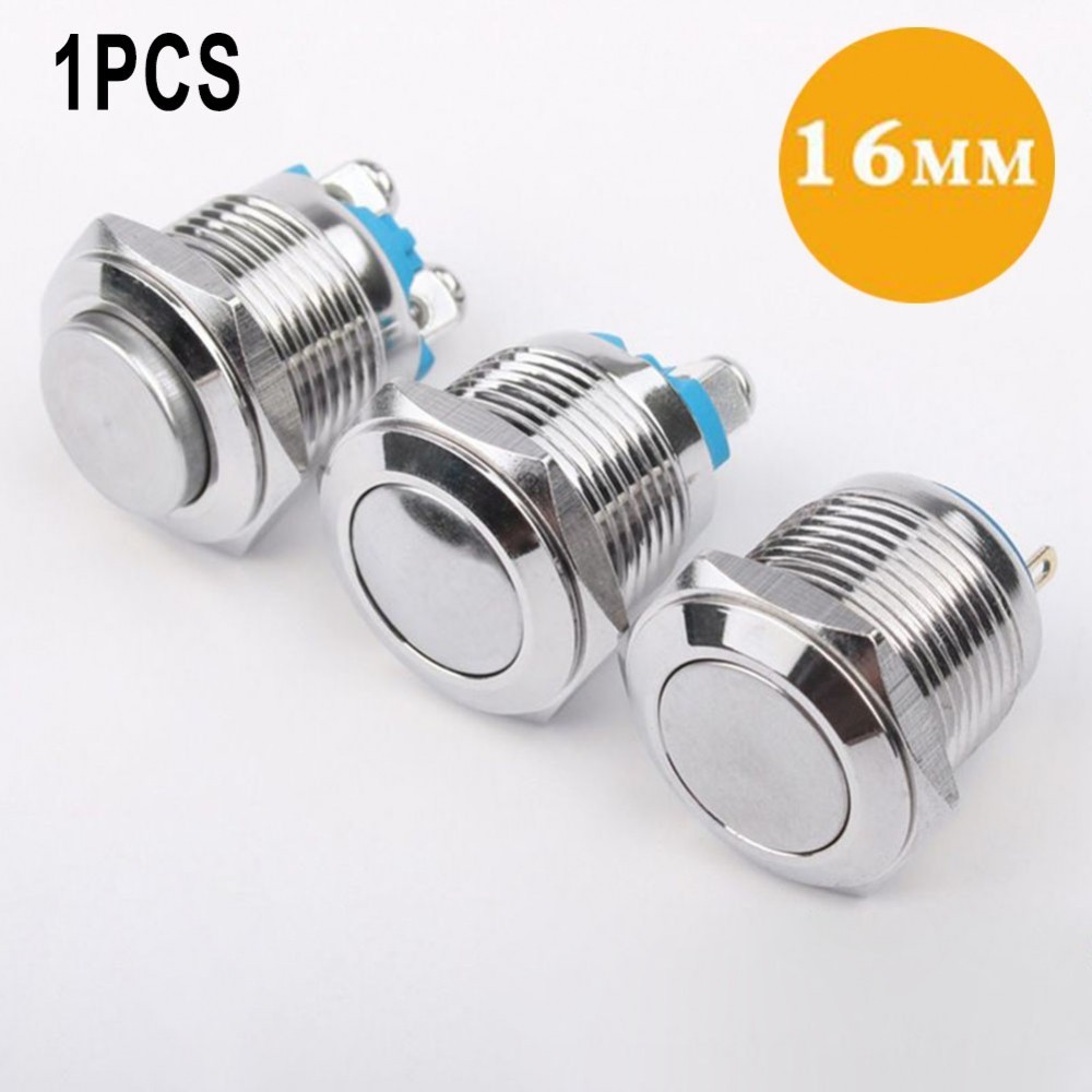 Start Brass Horn Push Button Switch Waterproof 12V 16mm Metal Momentary ...