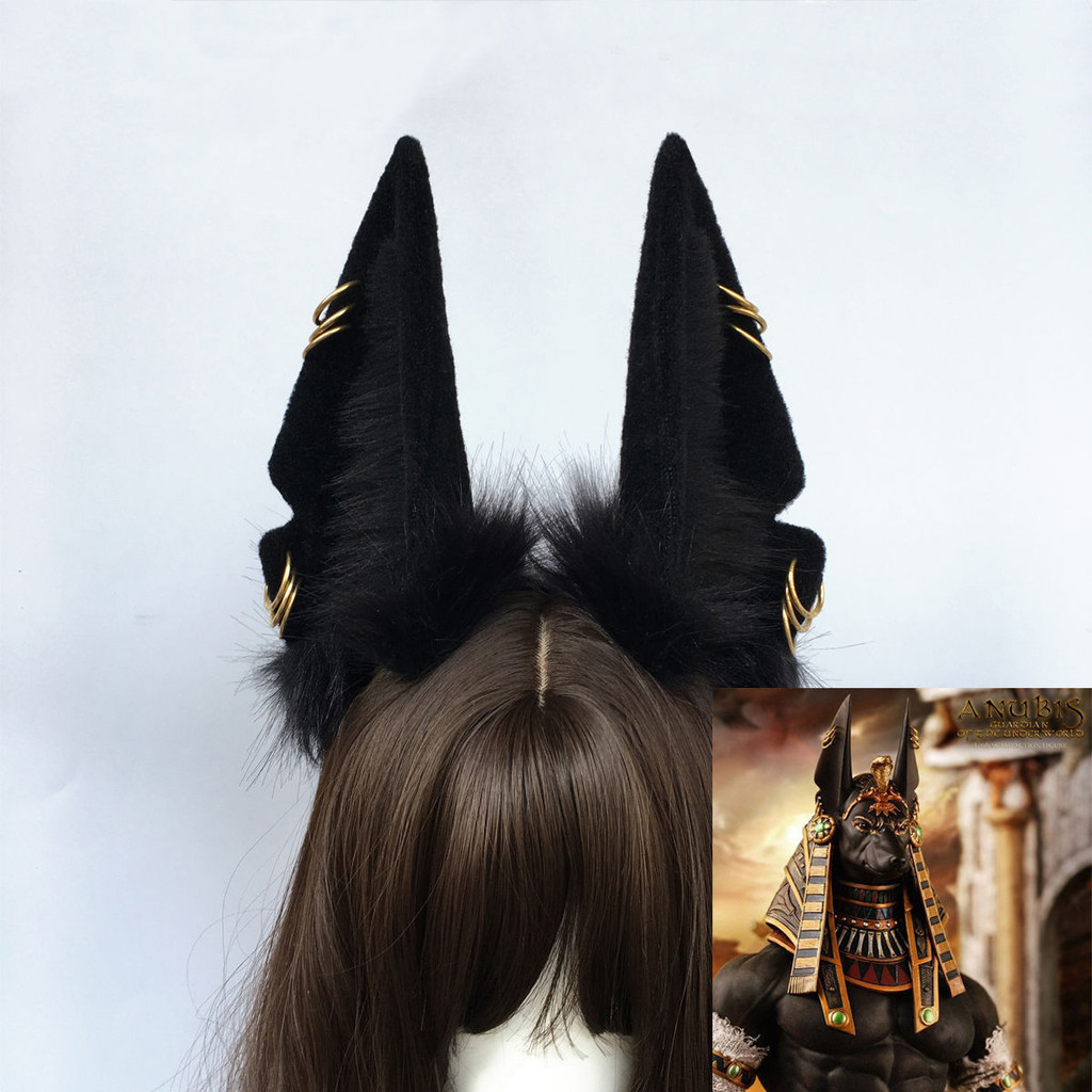 Anubis Anubis Anubis Anubis Jackal Ear Headband Wolf Ear Handmade ...