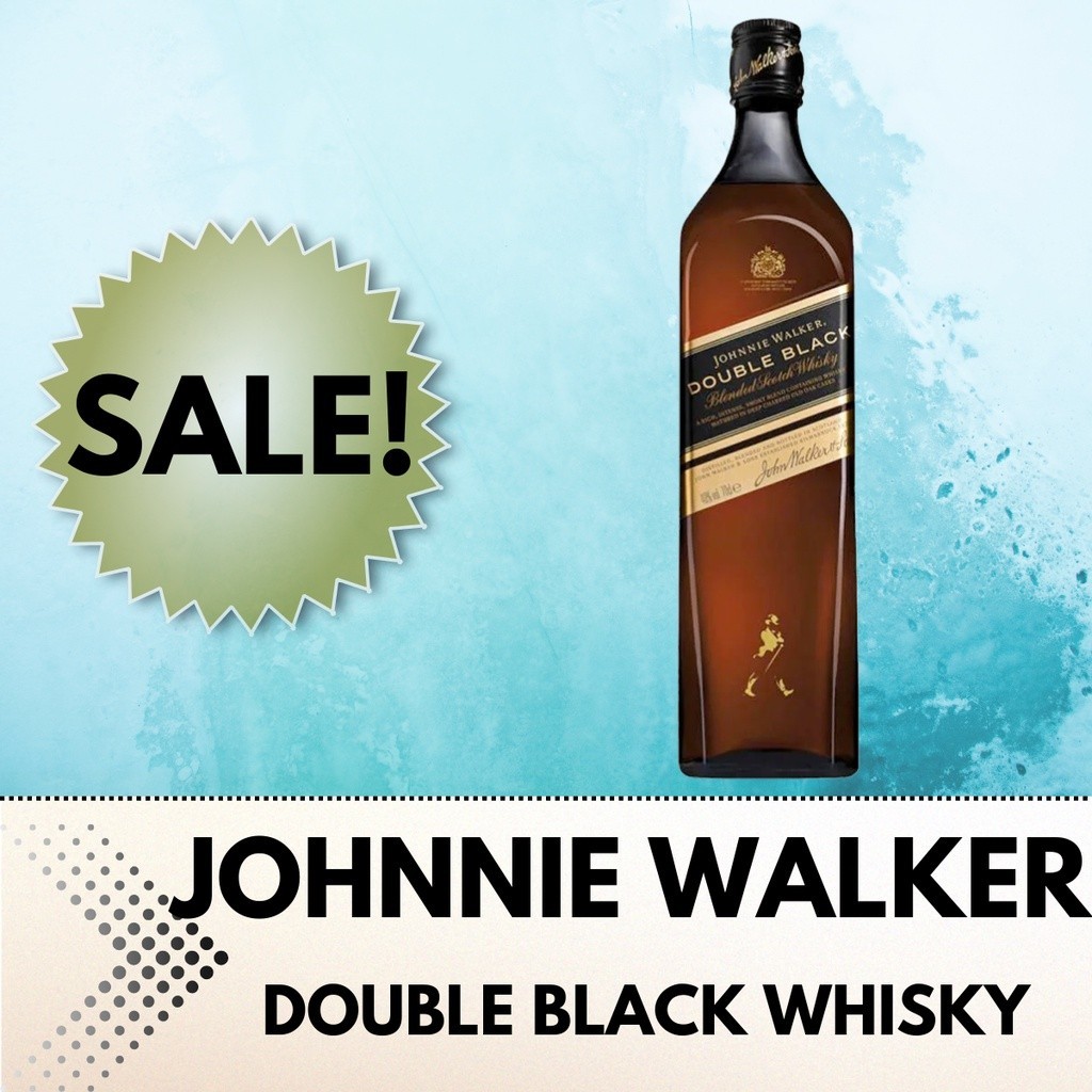 Johnnie Walker Double Black Blended Scotch Whisky 700ml (NO BOX ...