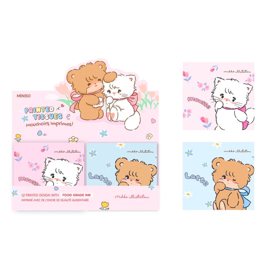MINISO MIKKO Collection Printed Lotion Tissues (40 Tissues) | Shopee ...