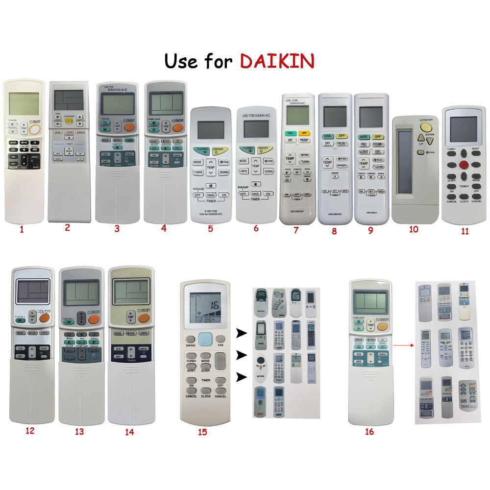[Nilank] Universal Remote Control DAIKIN Air Conditioner (Applicable ...
