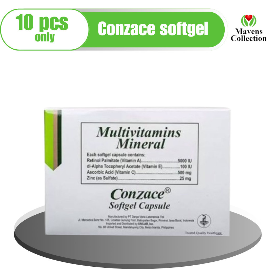 Conzace Multivitamins + Mineral 10 Softgel Capsules | Shopee Philippines