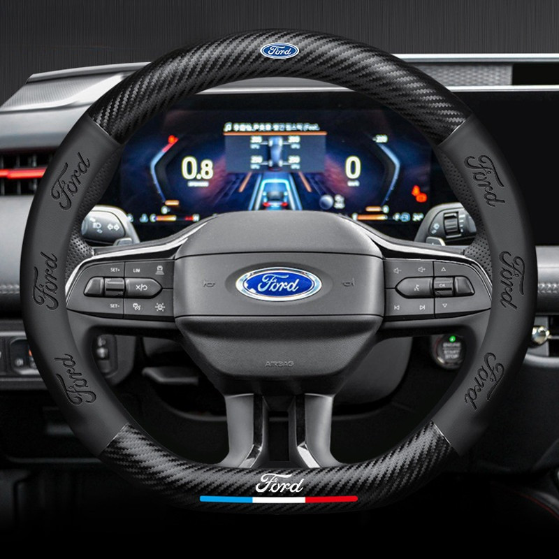 RIO Ford Car Steering Wheel Cover 3D Printing Logo Anti-slip Steering Wheel Protector For Ford ...