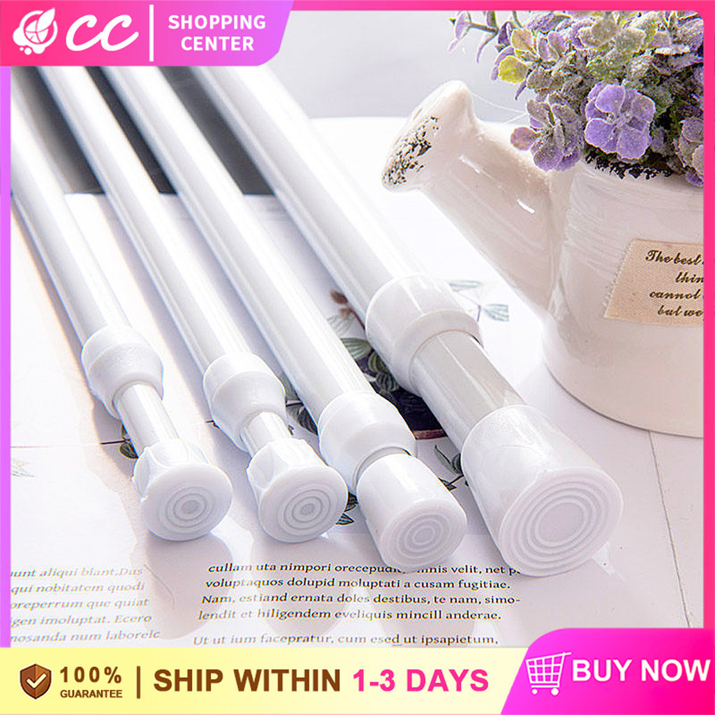 Multi Purpose Spring Extendable Non Punching Shower Curtain Rod ...