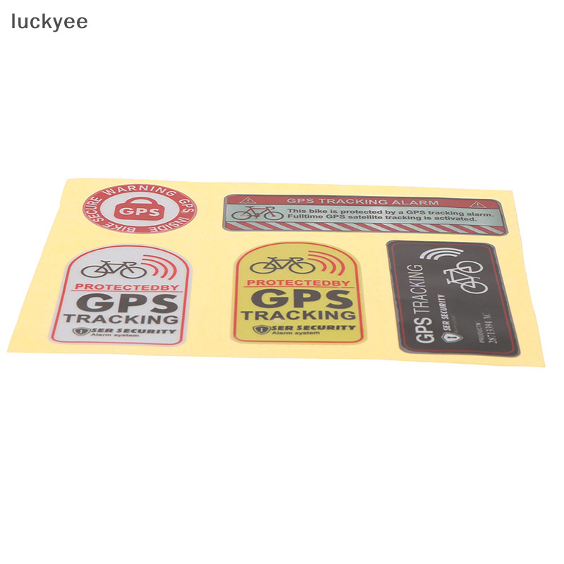 luckyeu GPS TRACKING Alarm Sticker Reflective Bicycle Warning Sticker ...