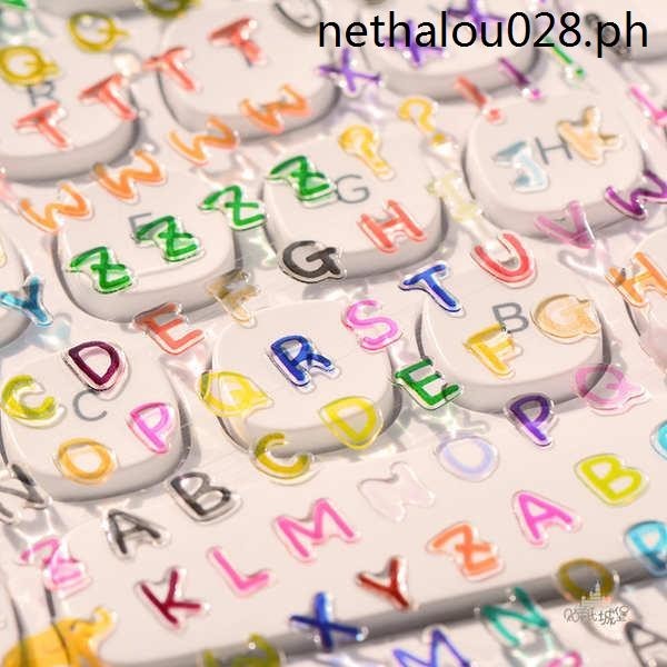Hot Sale · English Alphanumeric Stickers Korea 3d Three-Dimensional ...
