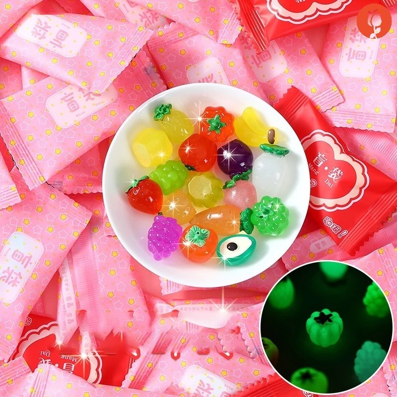 Creative Mini Luminous Simulation Cartoon Fruit Blind Bag Toy - Night ...