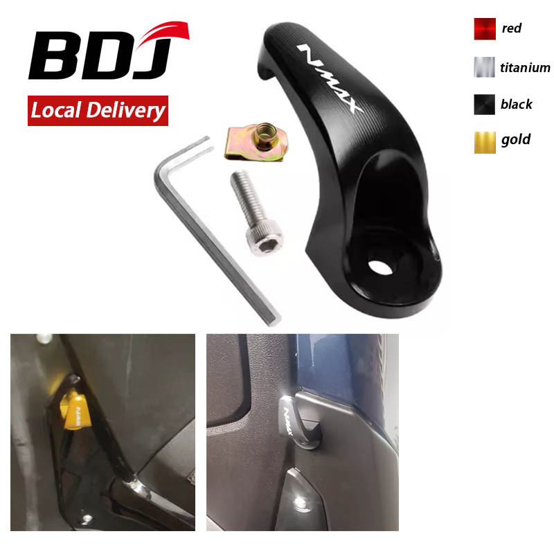 BDJ Helmet Hook Holder For Yamaha Nmax 155 Nmax155 V2 2020 To 2024 ...
